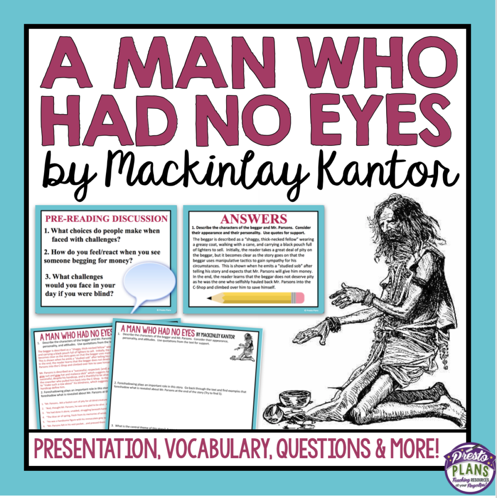 A MAN WHO HAD NO EYES BY MACKINLAY KANTOR - prestoplanners.com