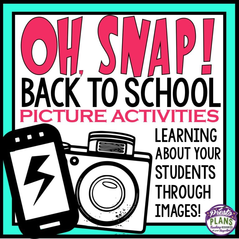 BACK TO SCHOOL SELFIE ACTIVITY - prestoplanners.com