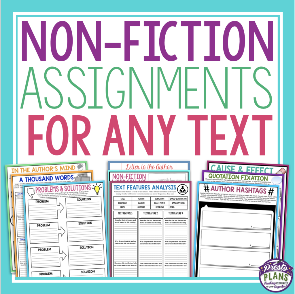 NON FICTION ASSIGNMENTS FOR ANY TEXT - prestoplanners.com