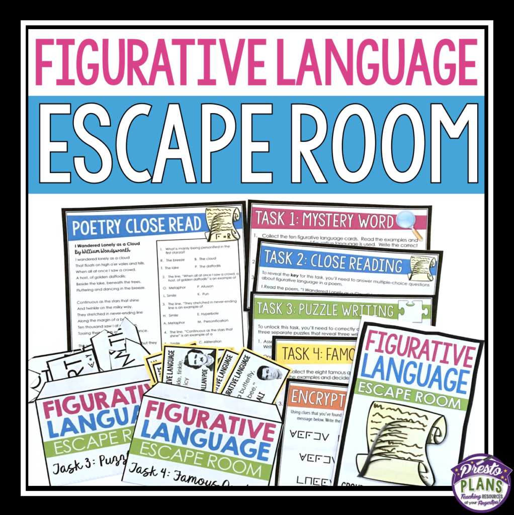 FIGURATIVE LANGUAGE ESCAPE ROOM - prestoplanners.com