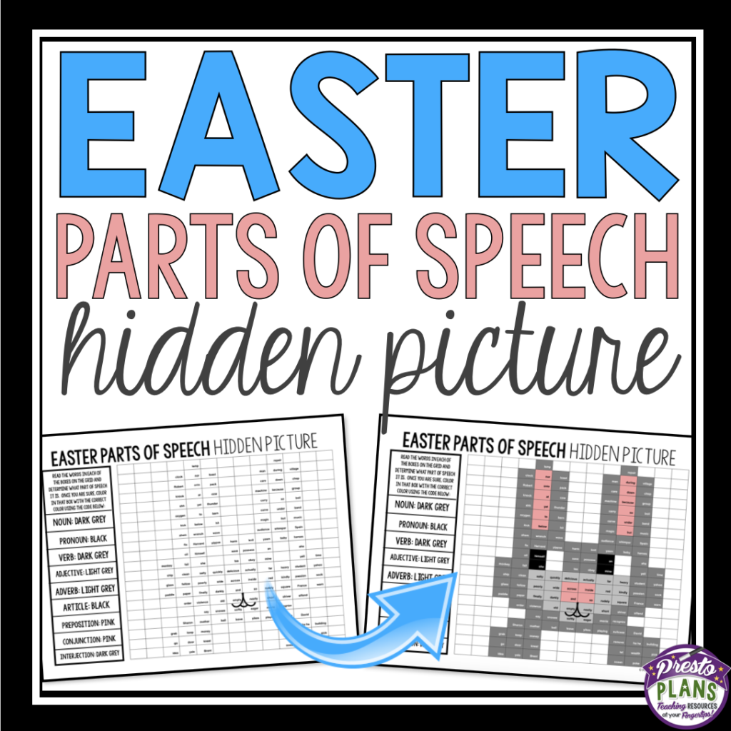EASTER PARTS OF SPEECH MYSTERY PICTURE - prestoplanners.com