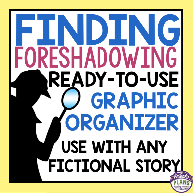 FORESHADOWING GRAPHIC ORGANIZER - prestoplanners.com