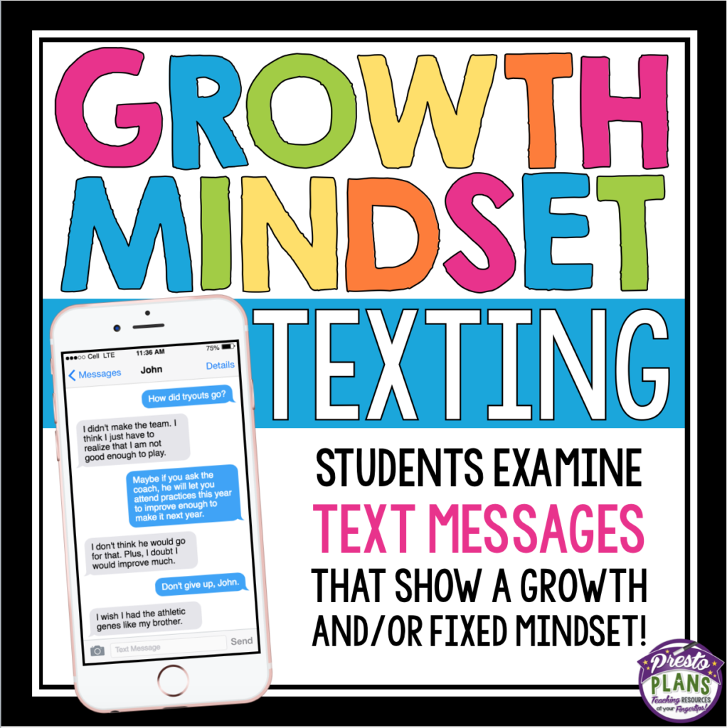 GROWTH MINDSET TEXT MESSAGES - prestoplanners.com