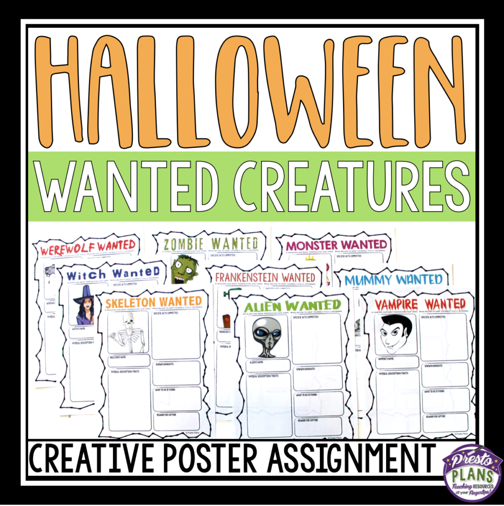 HALLOWEEN WANTED POSTER - prestoplanners.com