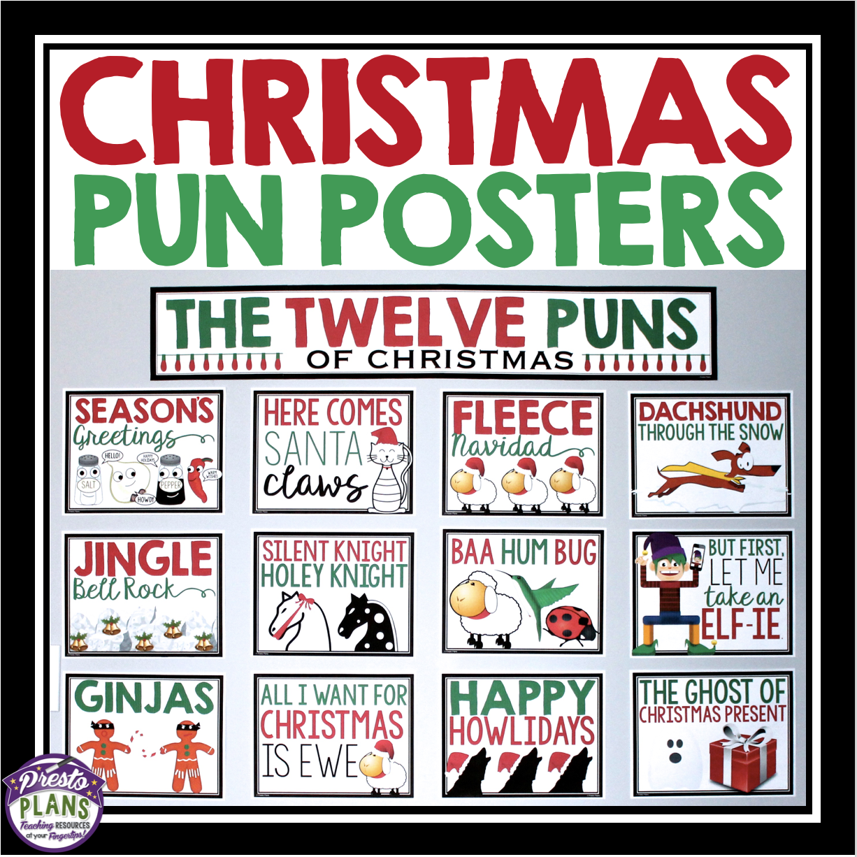 CHRISTMAS PUN POSTERS - prestoplanners.com