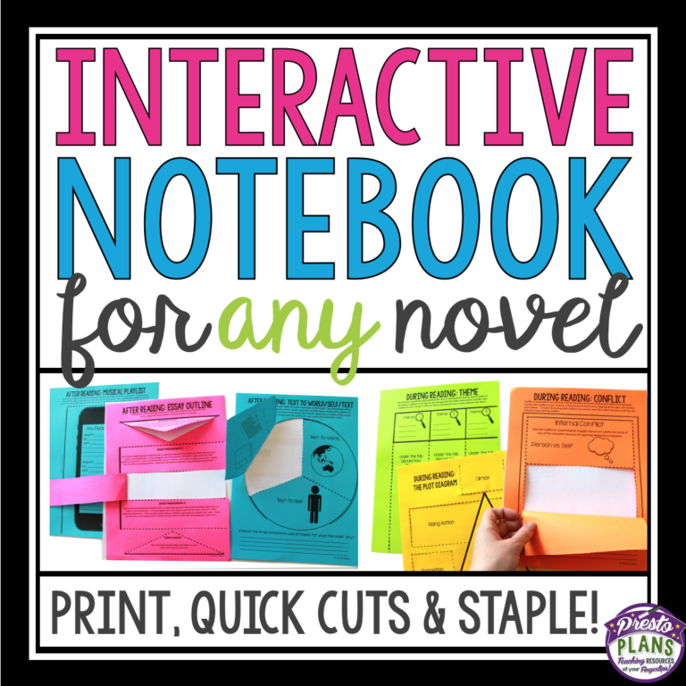 INTERACTIVE NOTEBOOK NOVEL ASSIGNMENTS - prestoplanners.com
