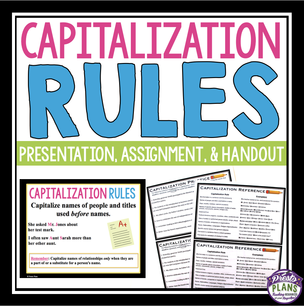 CAPITALIZATION PRESENTATION AND ASSIGNMENT - prestoplanners.com