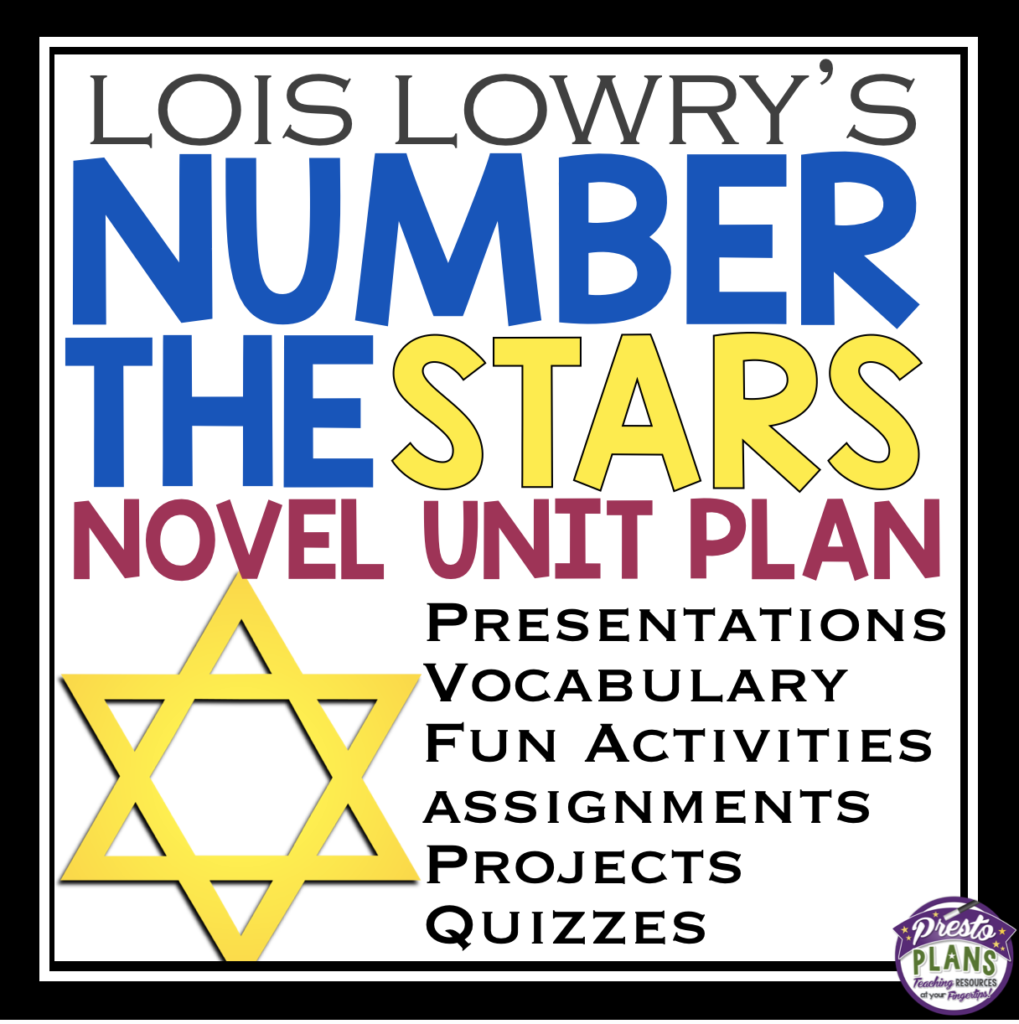 NUMBER THE STARS UNIT PLAN - prestoplanners.com