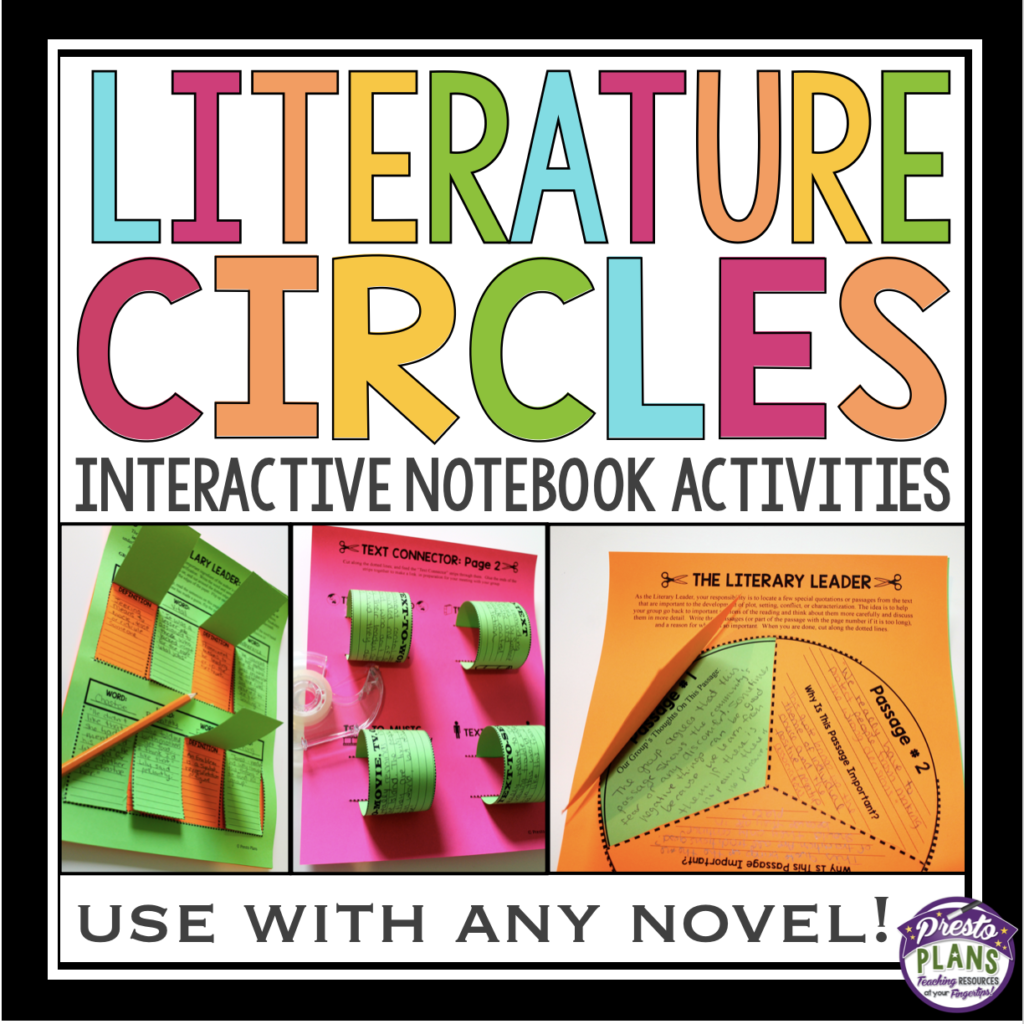 LITERATURE CIRCLE INTERACTIVE NOTEBOOK - prestoplanners.com