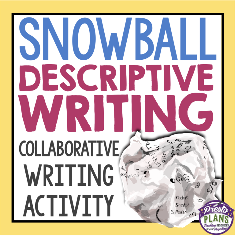 DESCRIPTIVE SNOWBALL WRITING - prestoplanners.com
