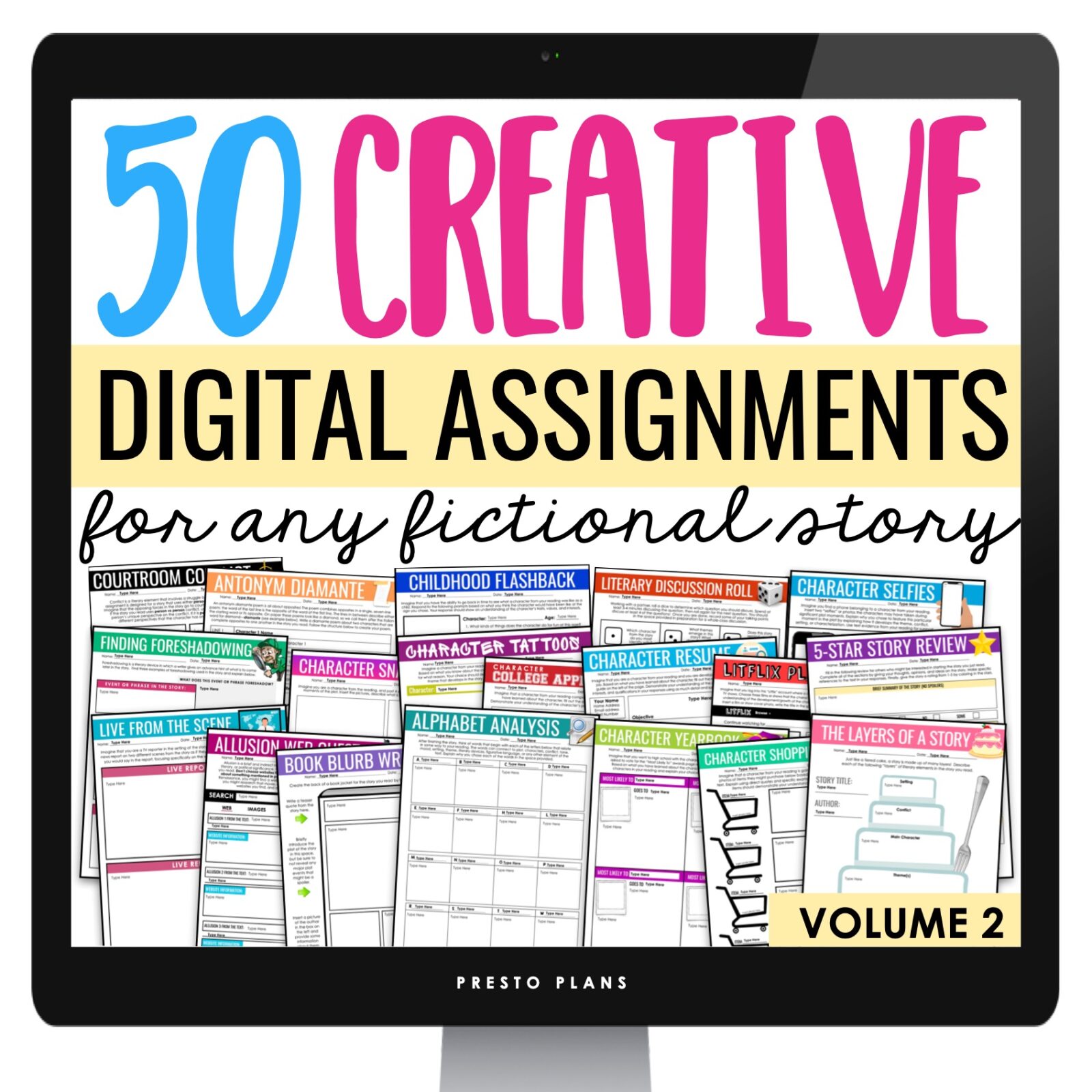 Assignments for Any Novel or Short Story - Digital Reading Response ...