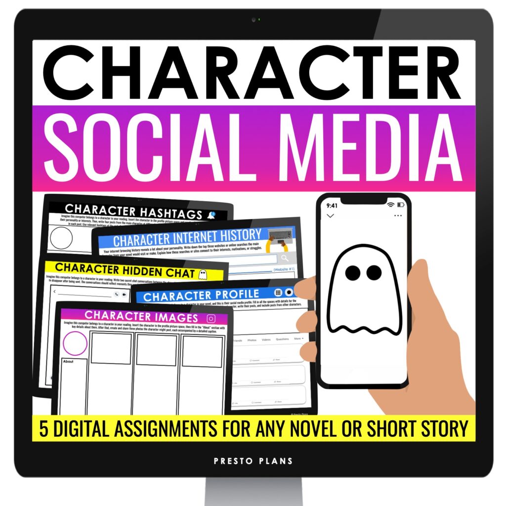 Character Analysis Digital Assignments Social Media Characterization ...
