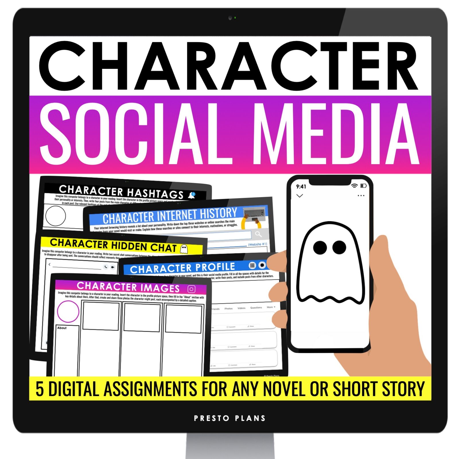 Character Analysis Digital Assignments Social Media Characterization ...