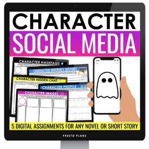 Character Analysis Digital Assignments Social Media Characterization ...