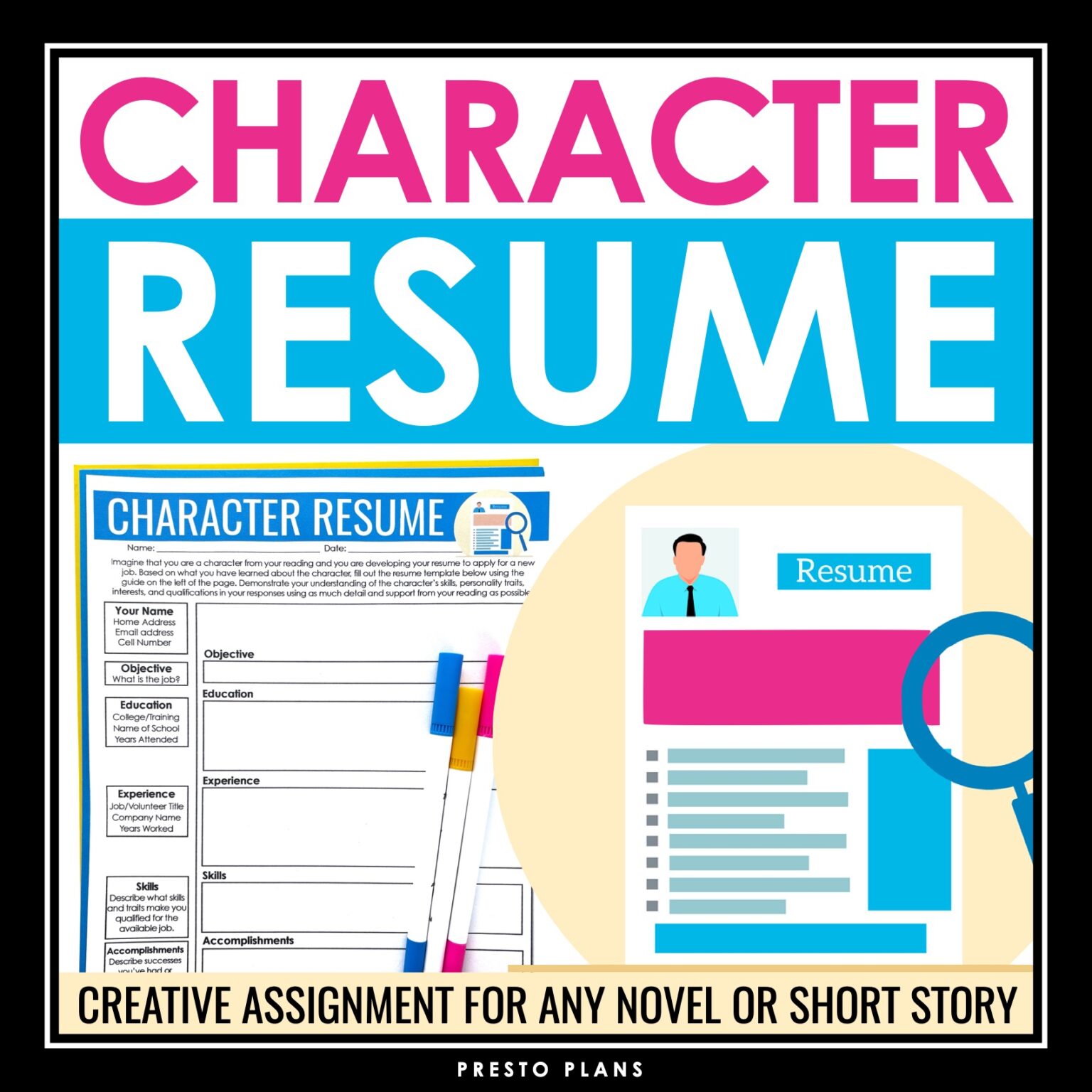 Character Analysis Assignment For Any Novel or Short Story - Character ...
