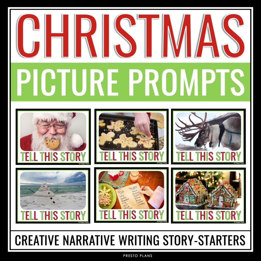Christmas Writing Picture Prompts - Narrative Writing Story Starters ...