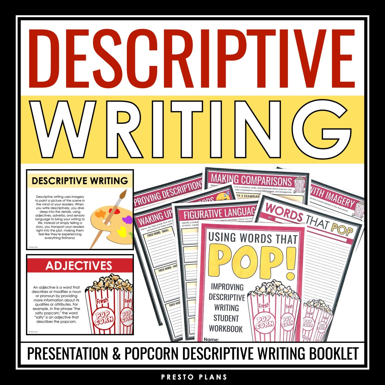 Descriptive Writing Activities - Imagery and Figurative Language ...