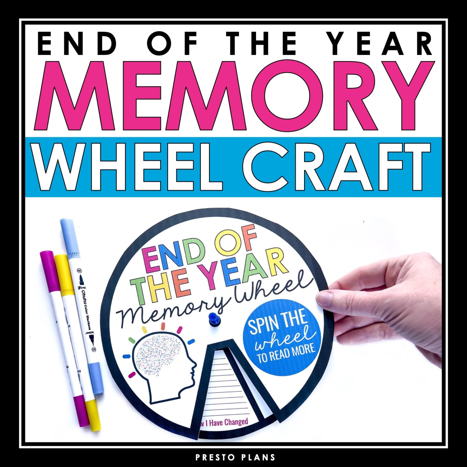End of the Year Activity - Memory Wheel Craft and Reflection Writing ...