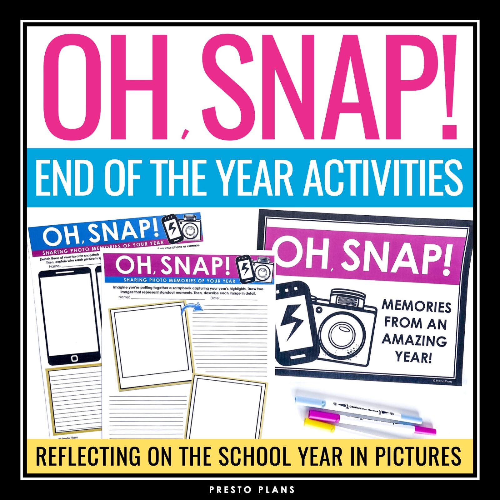 End of the Year Activity - Reflecting on the School Year in Pictures or ...