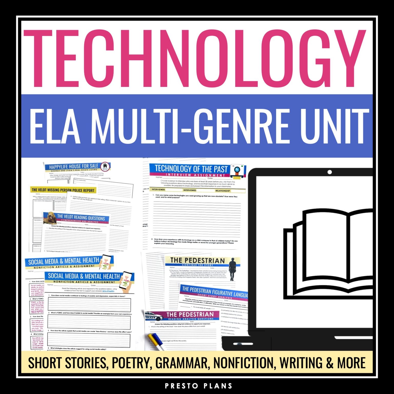 English Multi-Genre Unit Technology - Short Stories, Poetry, Nonfiction ...