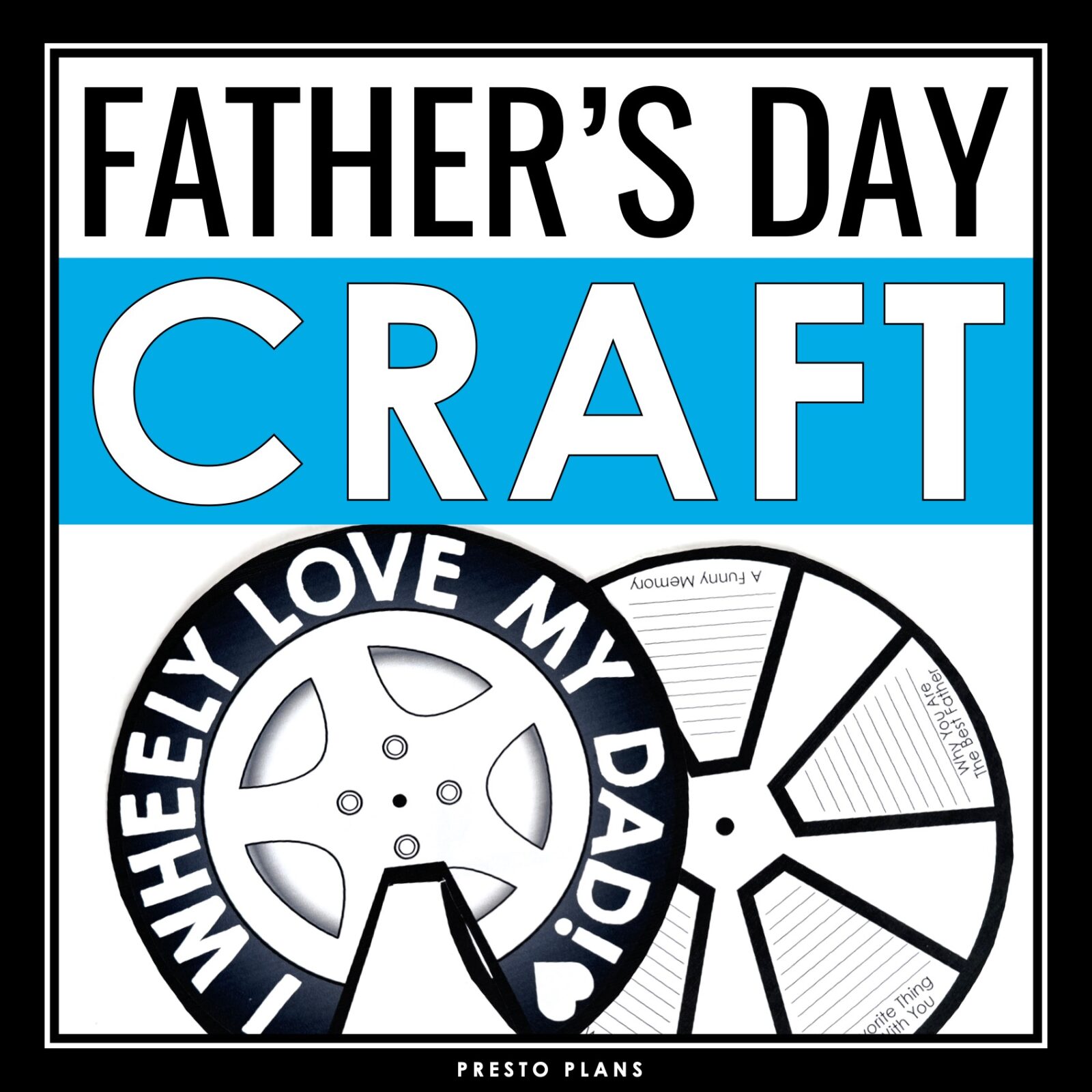 Father's Day Activity - Interactive Wheel Craft Assignment for Father's ...