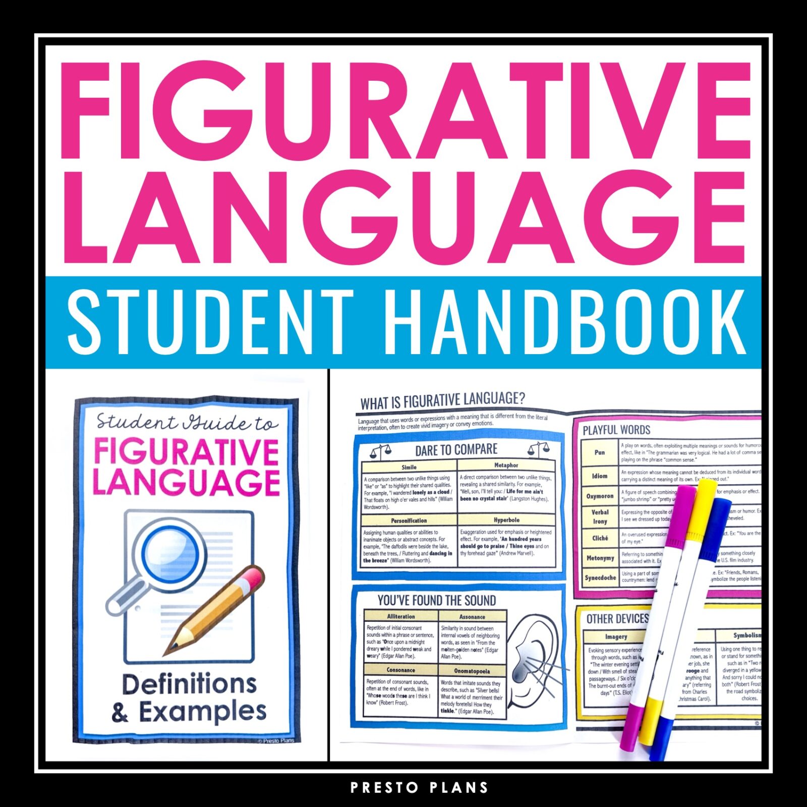 Figurative Language Introduction Booklet - Literary Devices Student ...
