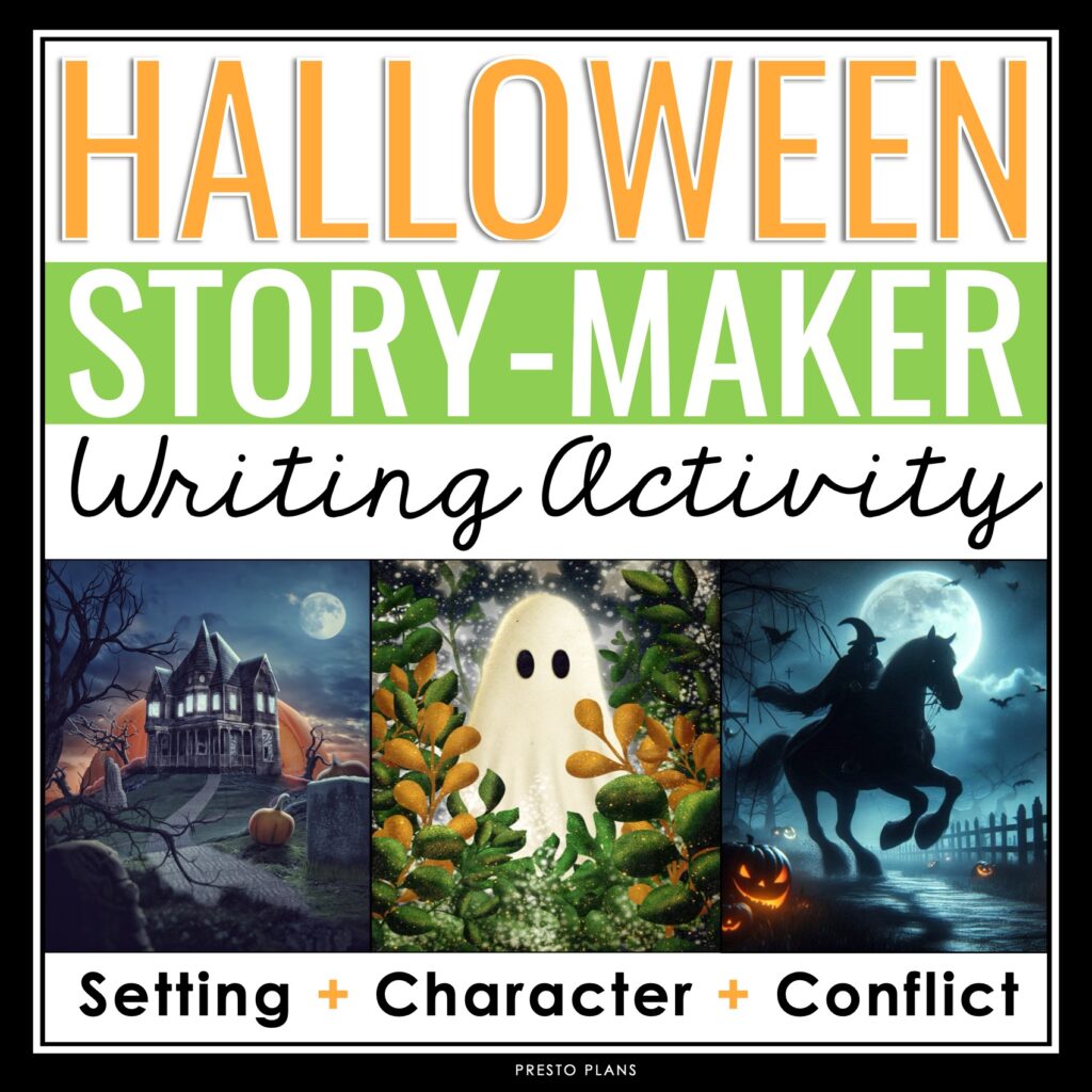 Halloween Writing Prompts - Narrative Writing Story Starters - Story ...