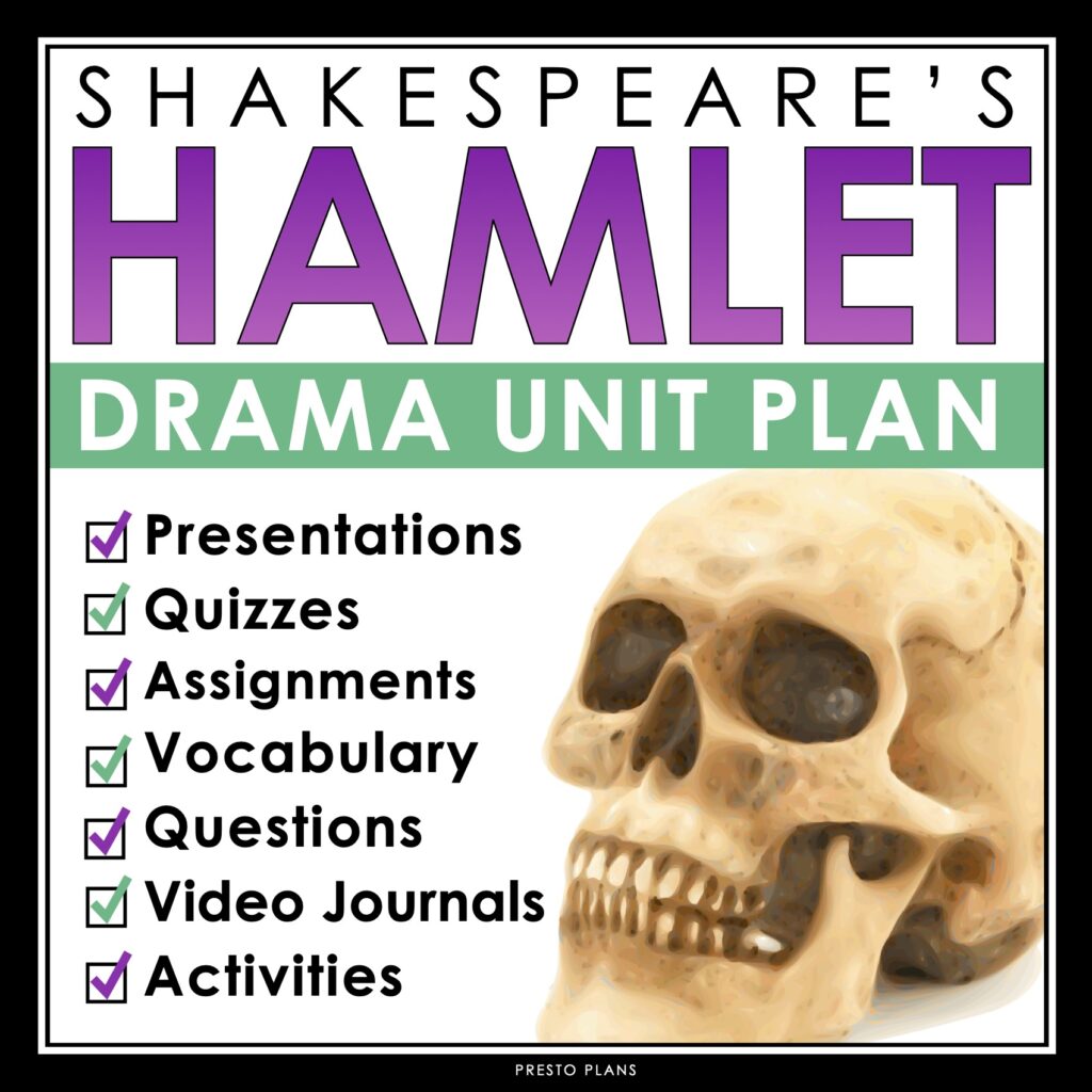Hamlet Unit Plan – Complete Drama Reading Unit For Shakespeare's Play ...