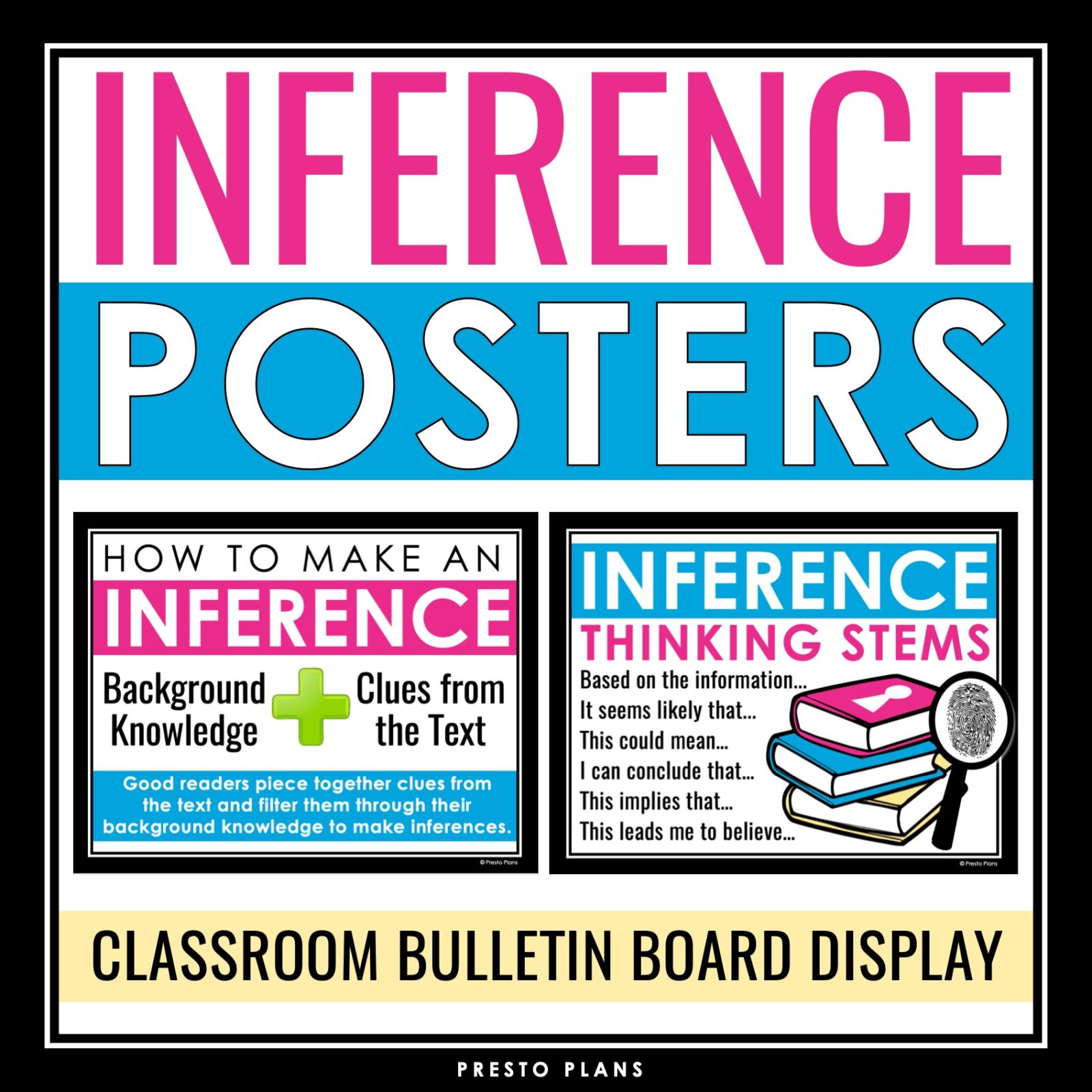 Inference Posters - Making Inferences Reading Classroom Bulletin Board ...