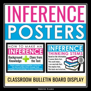 Inference Posters - Making Inferences Reading Classroom Bulletin Board ...