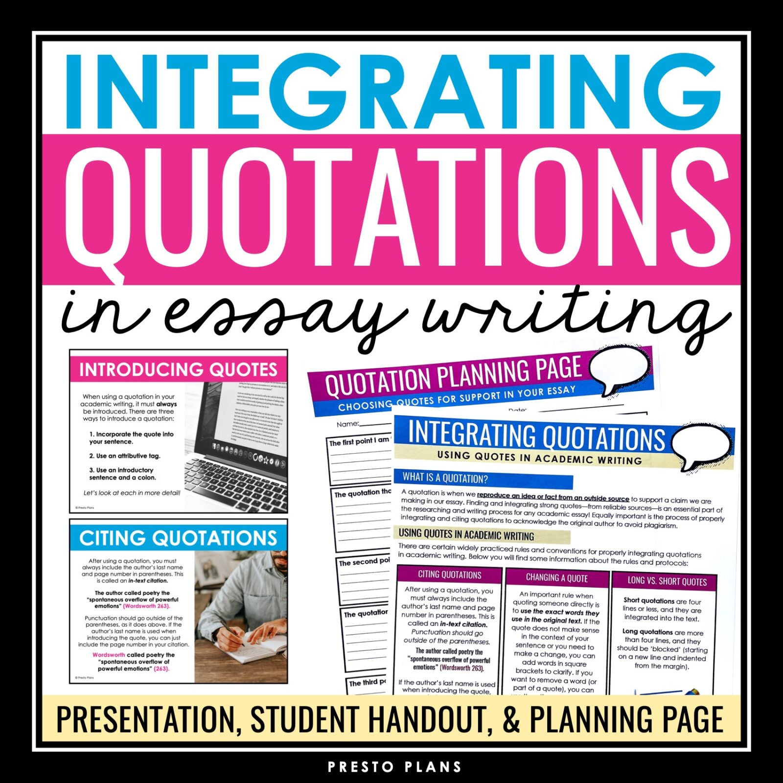 Quotations in Essay Writing - Integrating and Embedding Quotes in MLA ...