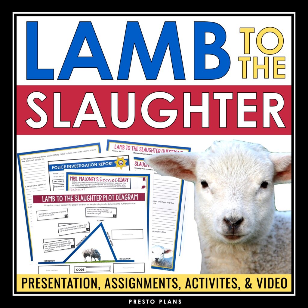 Lamb to the Slaughter by Roald Dahl - Short Story Unit Activities ...