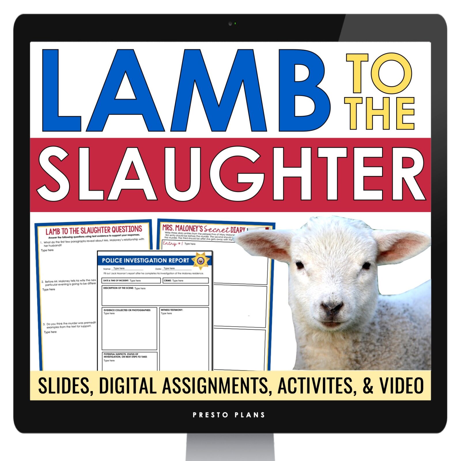 Lamb to the Slaughter by Roald Dahl - Digital Short Story Slides ...