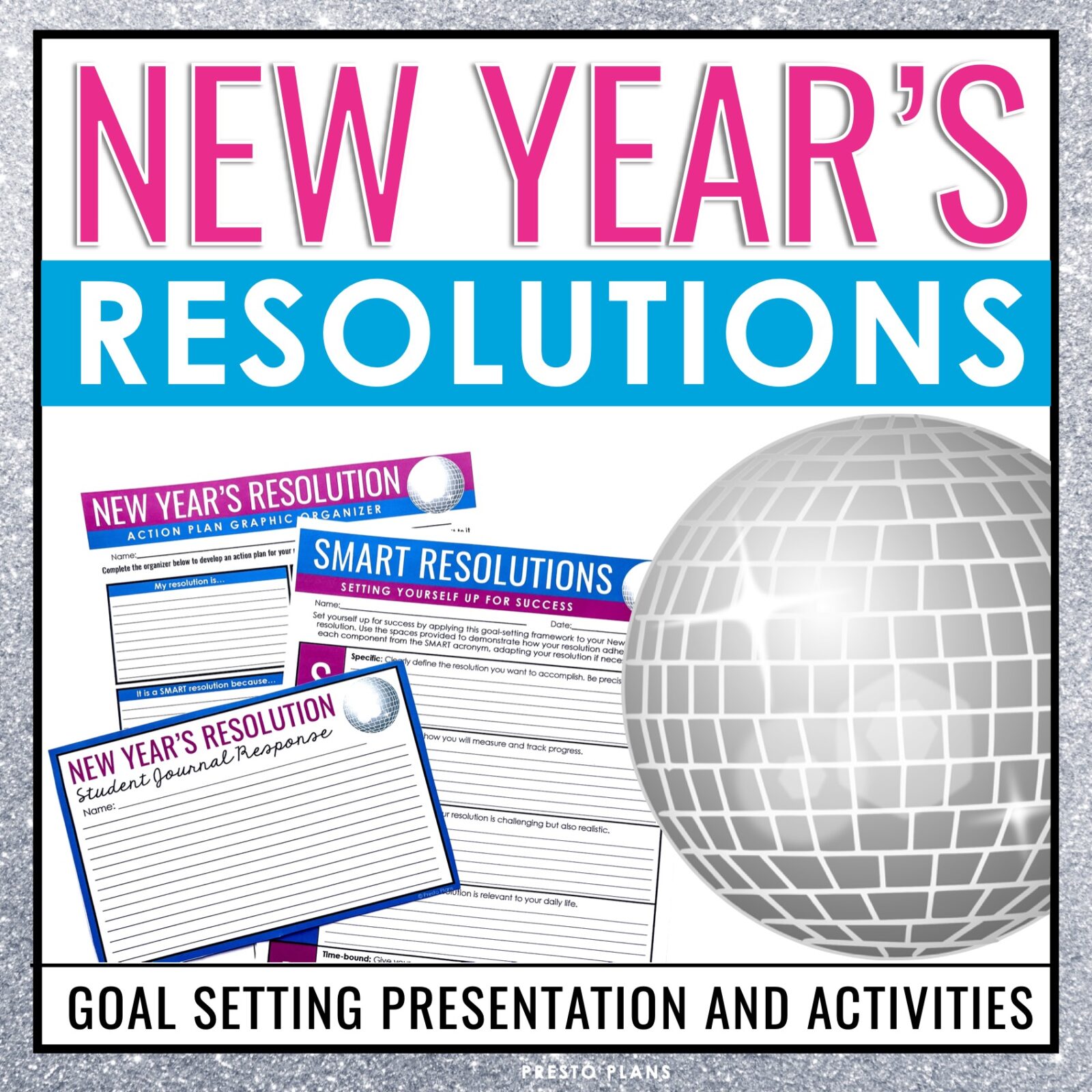 New Year's Resolutions Presentation & Assignments - New Year Goal ...