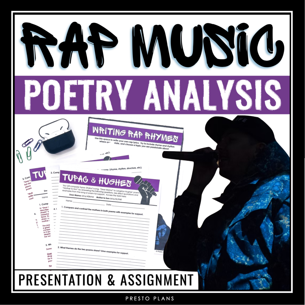 Poetry Rap - Using Rap Song Lyrics to Teach Poetry Presentation and ...
