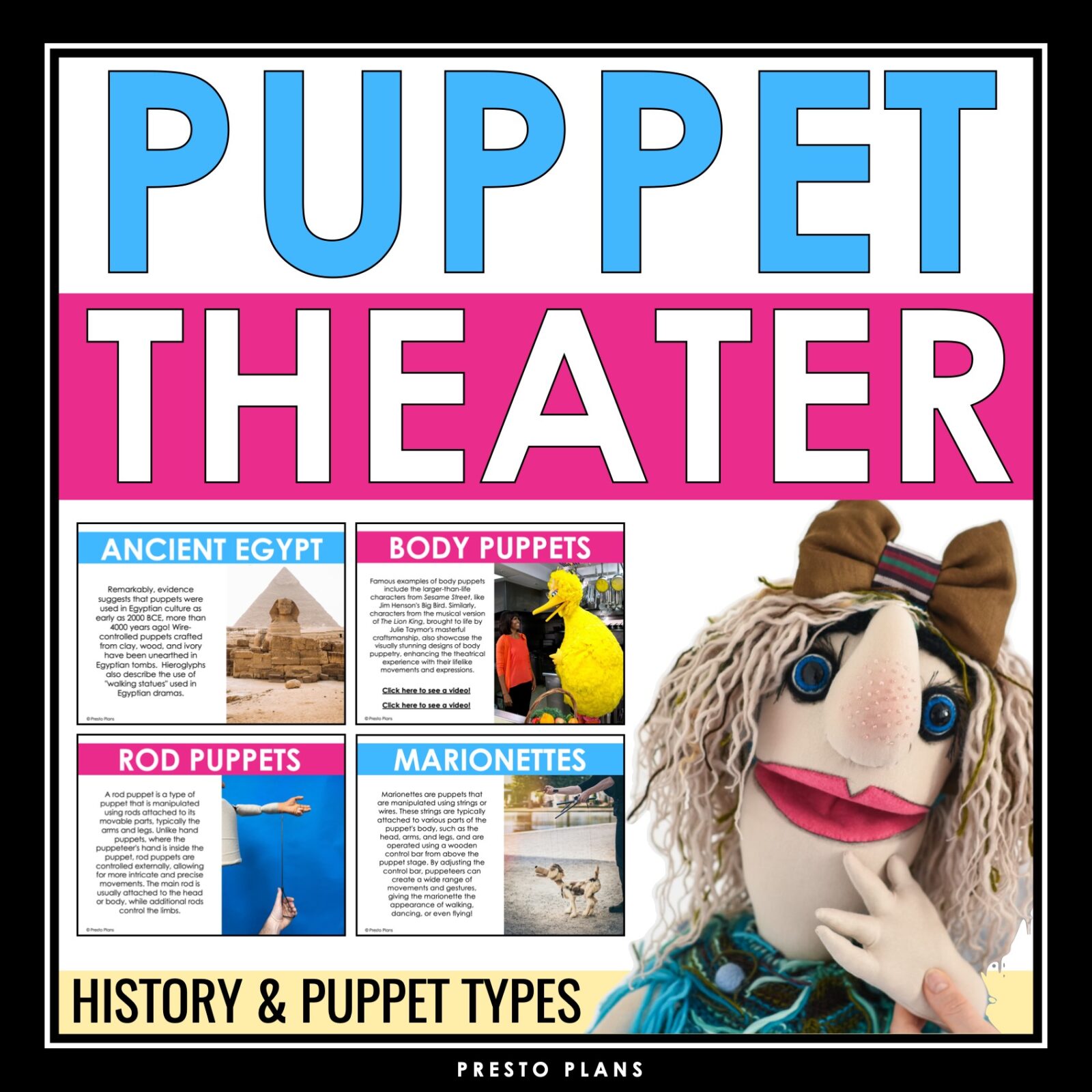 Puppet Theater Drama Presentation and Activity - History of Puppetry ...