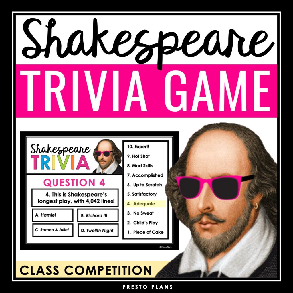 Shakespeare Game - Interactive Slideshow Introduction to Shakespeare ...