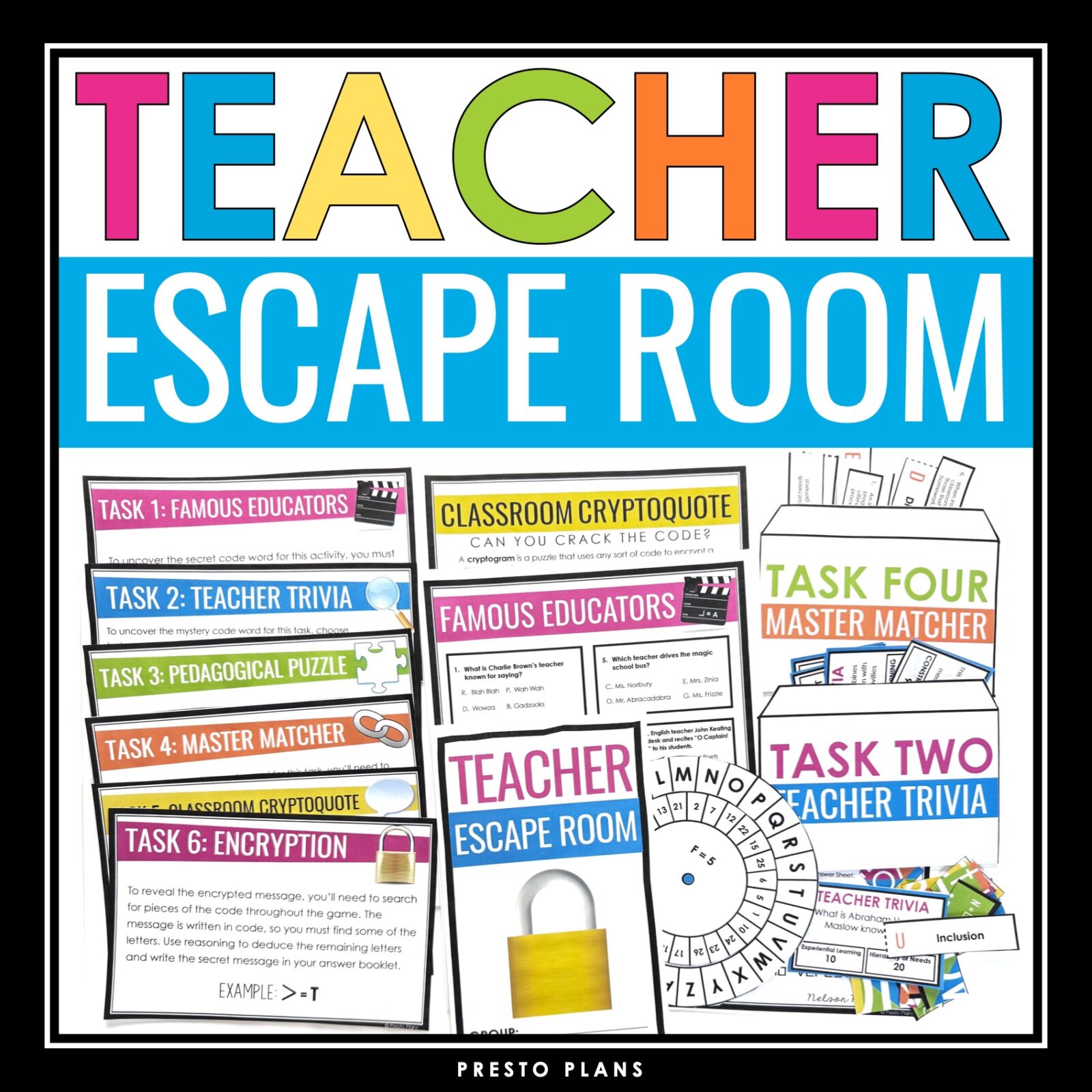 Escape Room Activity for Teachers and School Staff - Breakout Team ...