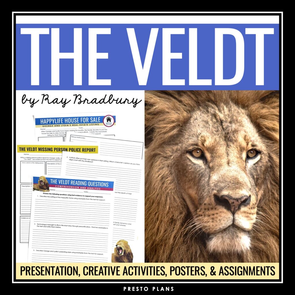 The Veldt by Ray Bradbury - Short Story Unit Slides, Assignments and ...