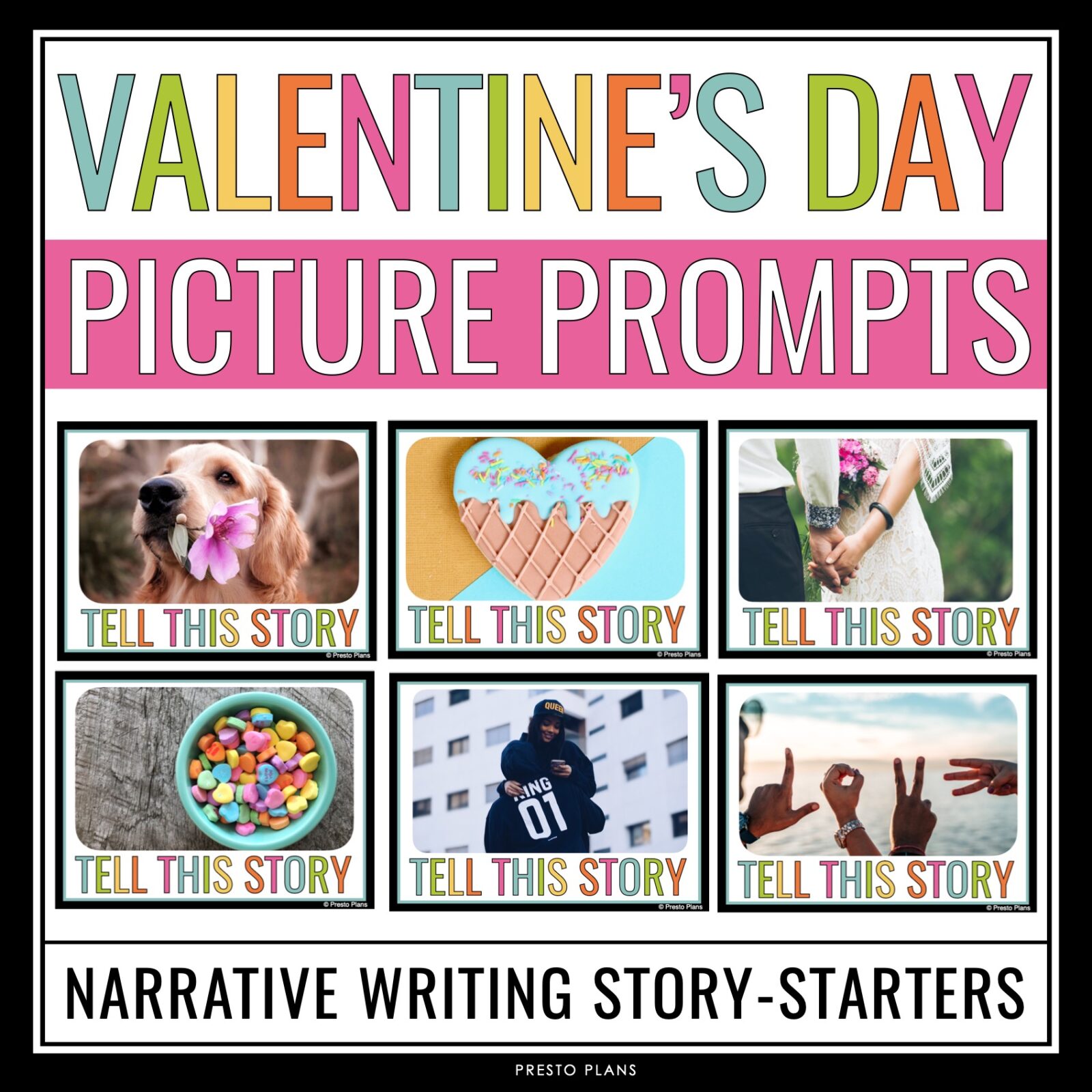 Valentine's Day Writing Picture Prompts - Narrative Writing Story ...