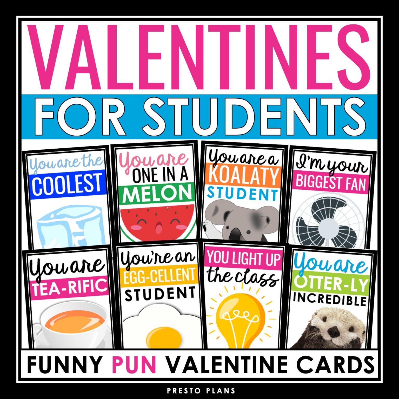 Valentine's Day Cards - Funny Pun Valentines - Gift For Students From ...