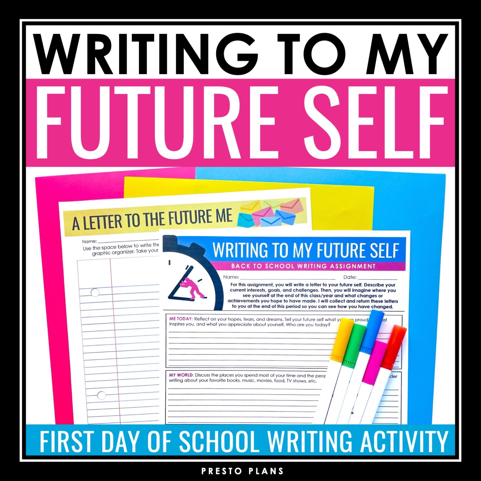 First Day of School Writing Activity - Back to School Writing to My ...