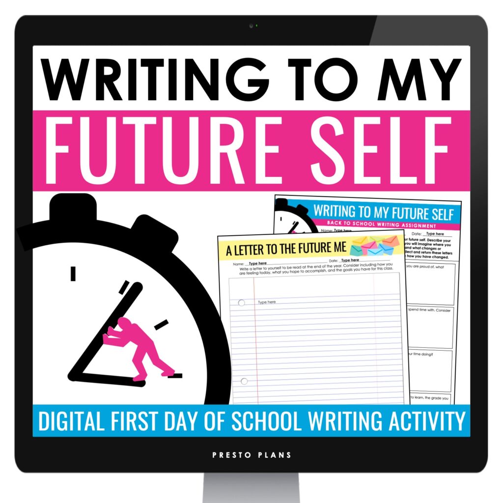 First Day of School Digital Activity - Back to School Writing to My ...