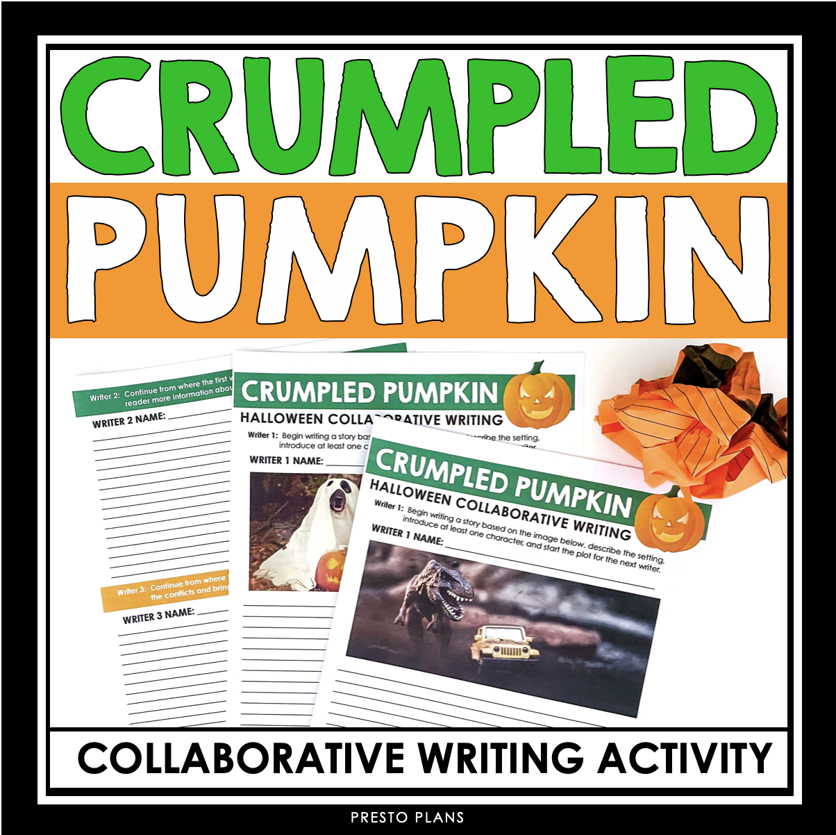 HALLOWEEN WRITING ACTIVITY: CRUMPLED PUMPKIN - prestoplanners.com