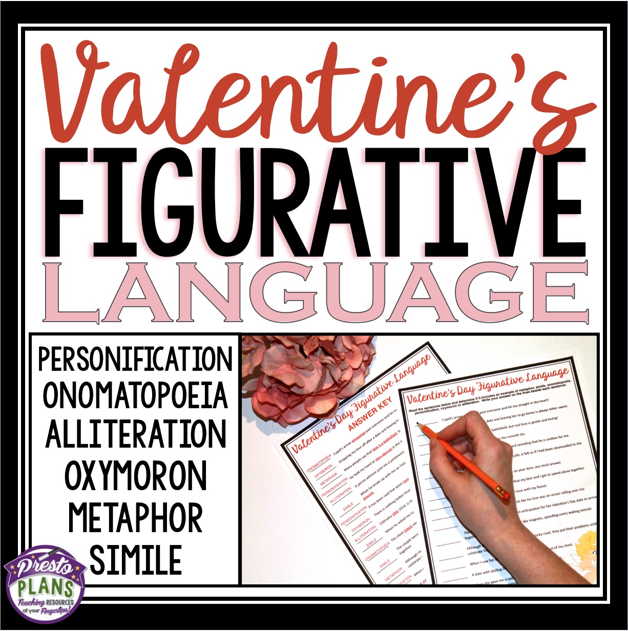 VALENTINE'S DAY FIGURATIVE LANGUAGE - prestoplanners.com