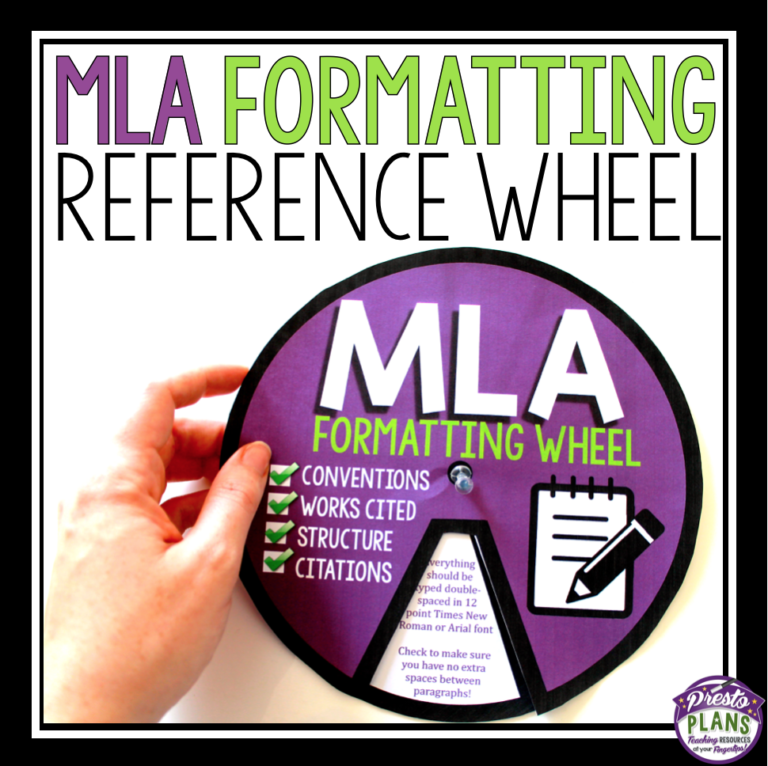 MLA Formatting 9th Edition - MLA Interactive Wheel Essay Writing ...