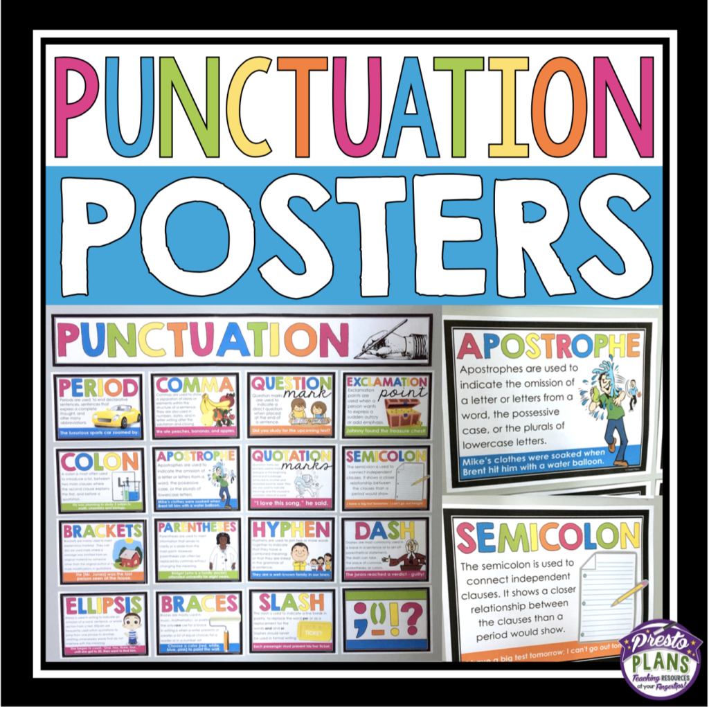 PUNCTUATION POSTERS - prestoplanners.com