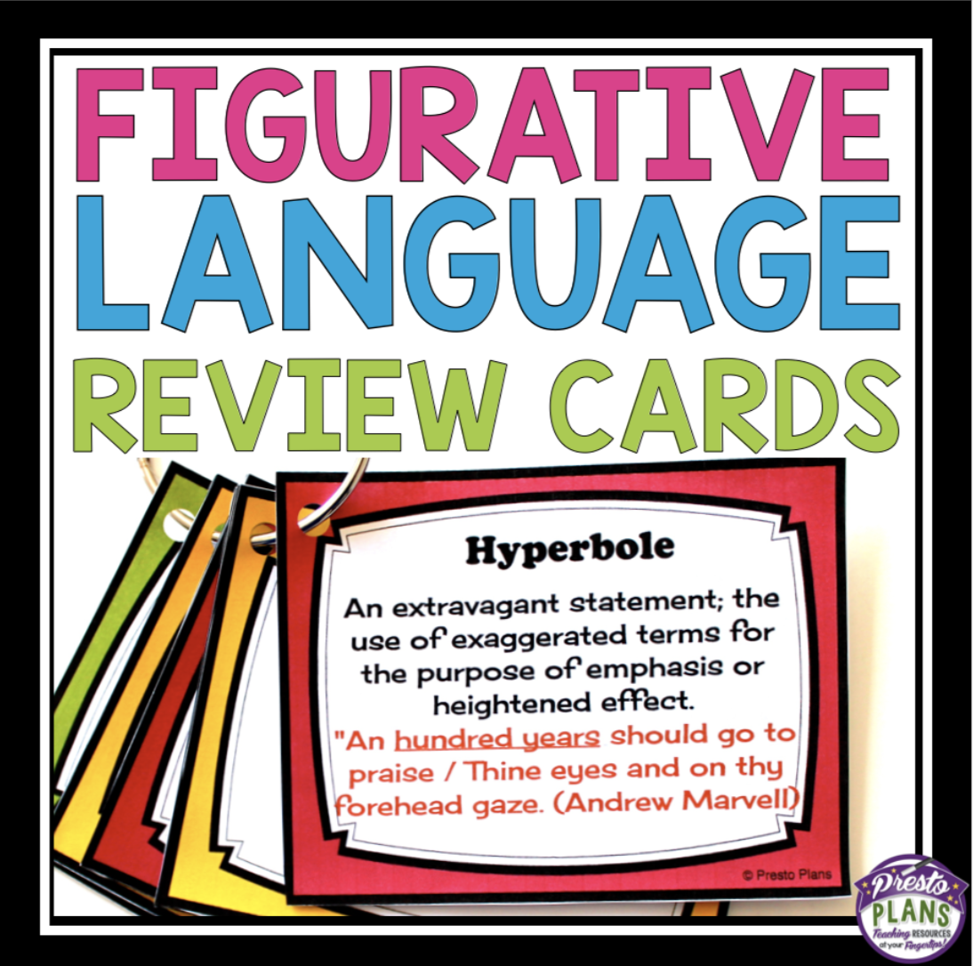 FIGURATIVE LANGUAGE FLASHCARDS - prestoplanners.com