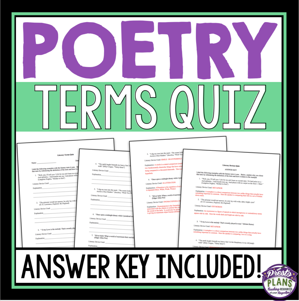 POETRY TERMS FIGURATIVE LANGUAGE QUIZ Prestoplanners poetry-terms-figurative-language-quiz-prestoplanners
