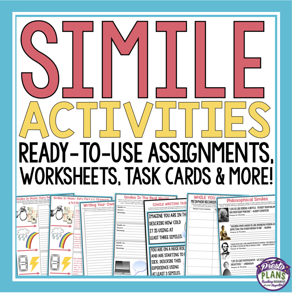 SIMILE ACTIVITIES - prestoplanners.com